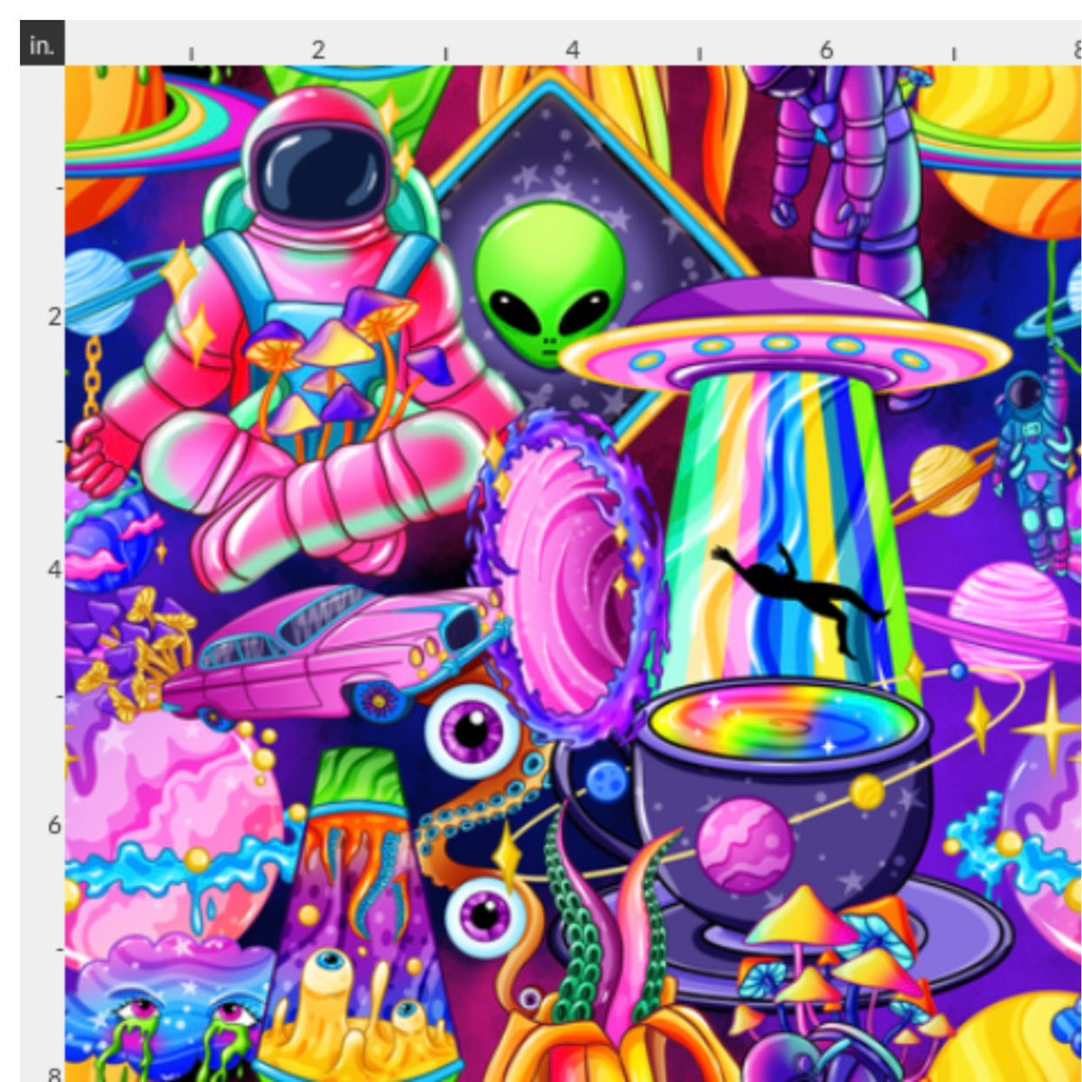 Trippy Neon Outer Space – Paris Bebe Studio