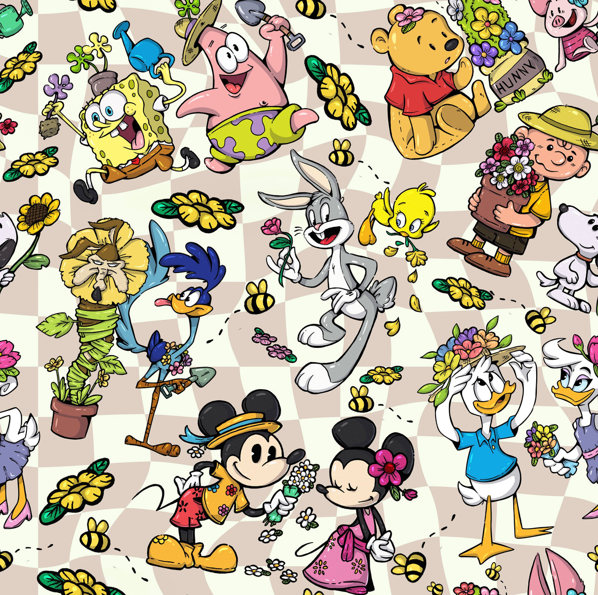 New! Disny Mouse Cartoon Checkers preorder – Paris Bebe Studio